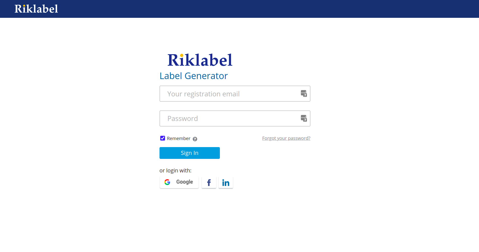 Support - Riklabel